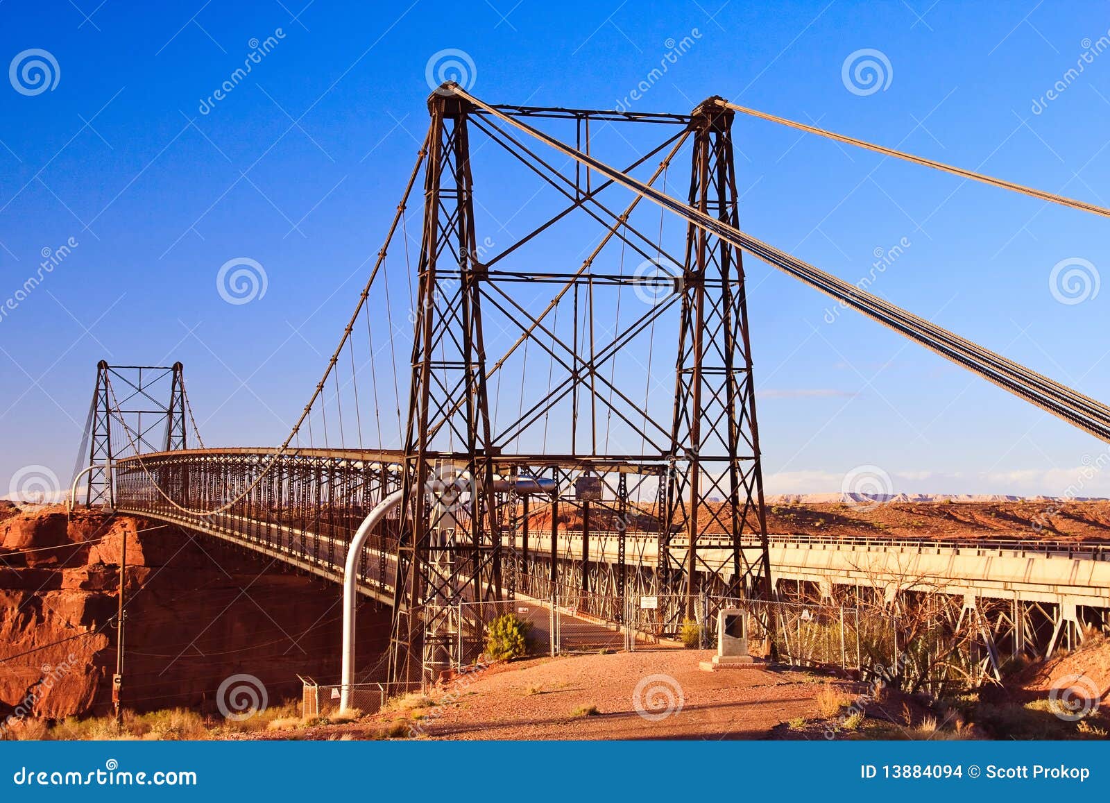 Cameron Suspension Bridge stock photo. Image of engineering - 13884094
