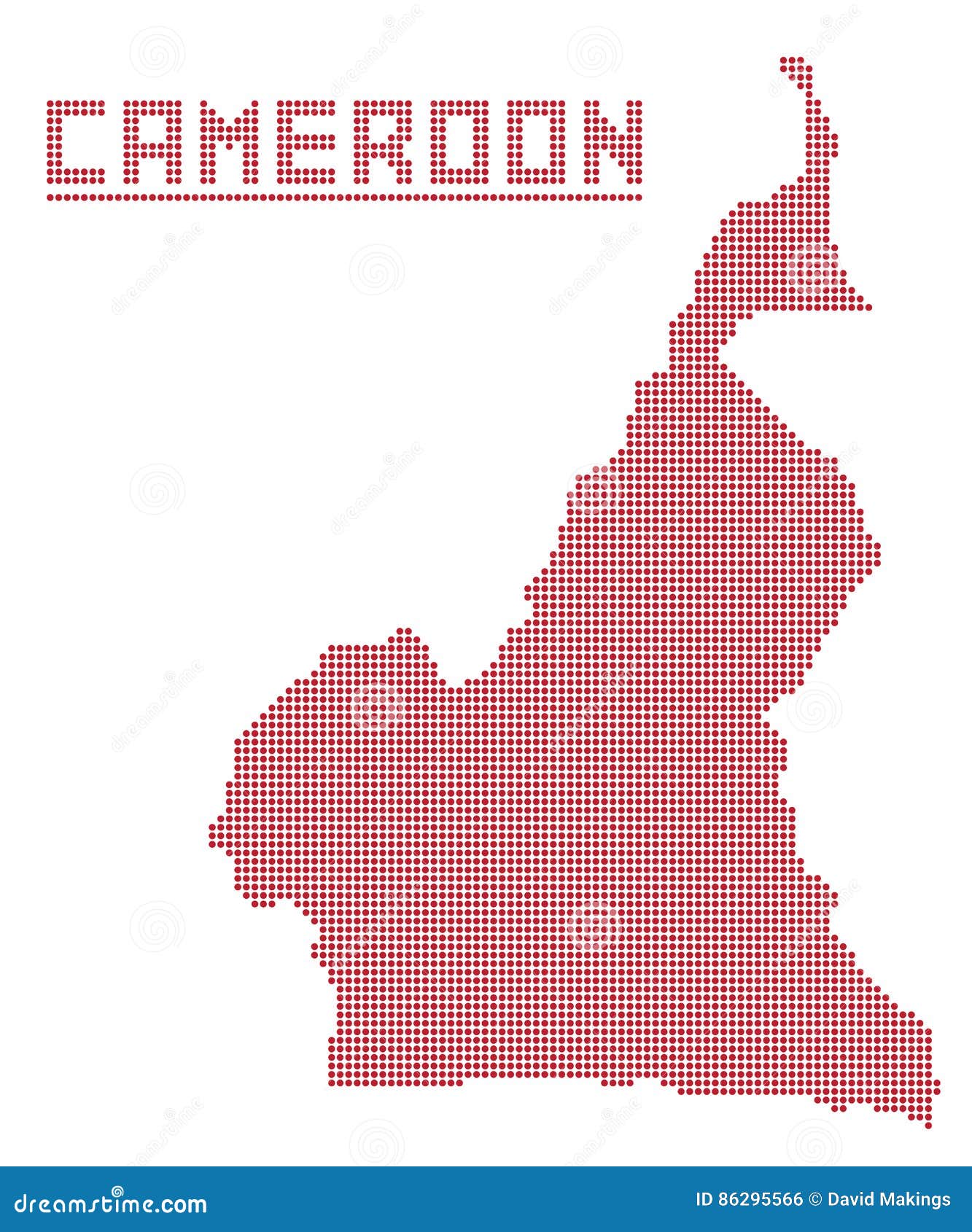 Cameroon Map In Africa Zoom Version, Icons Showing Cameroon Location ...