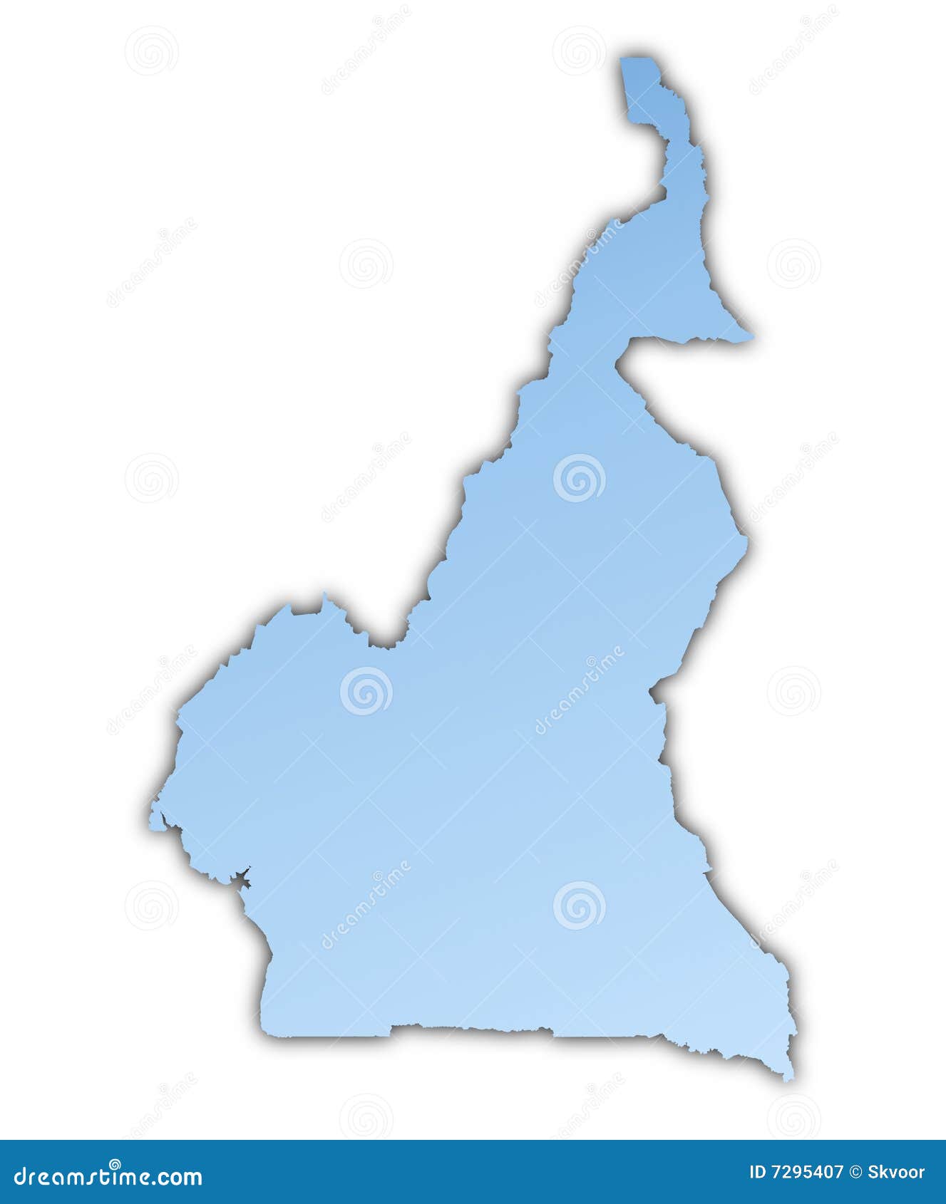 Cameroon Map Cartoon Vector | CartoonDealer.com #31962541