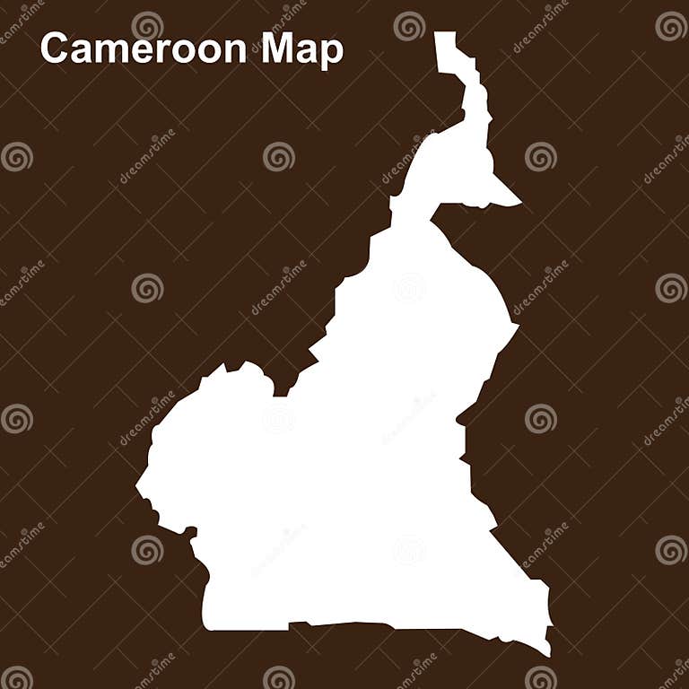 Cameroon map stock vector. Illustration of republic - 303459158
