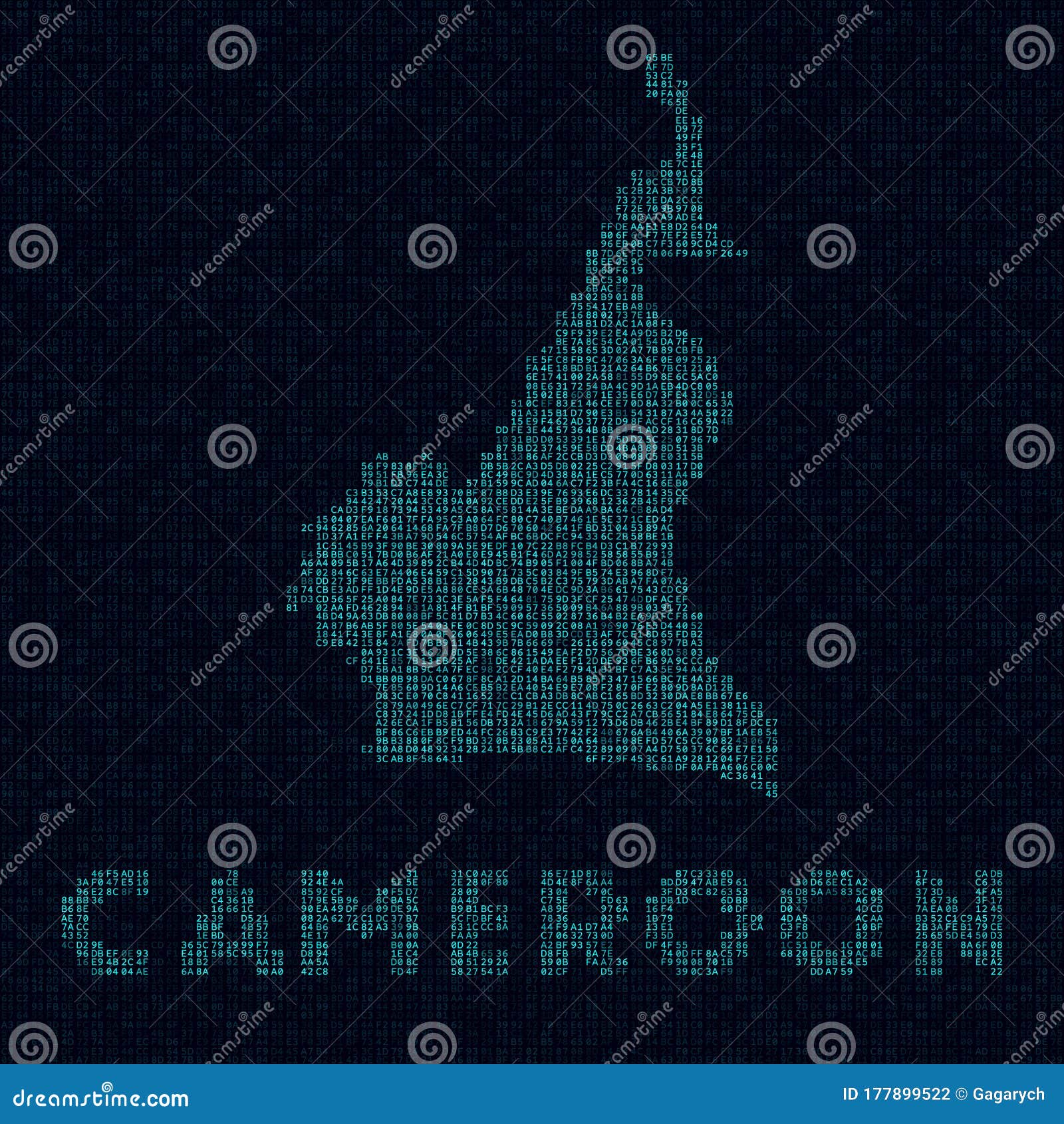 Cameroon tech map. stock vector. Illustration of digital - 177899522