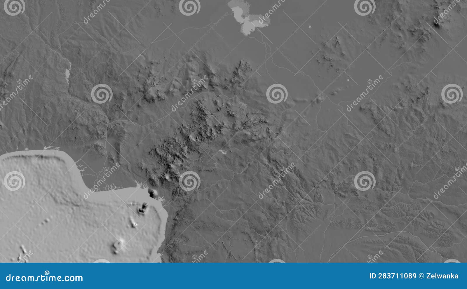 Cameroun Area. Satellite Map Royalty-Free Stock Photography ...