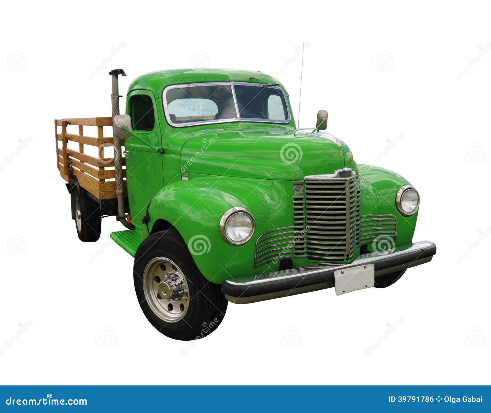 Camión verde del vintage foto de archivo. Imagen de coche - 39791786