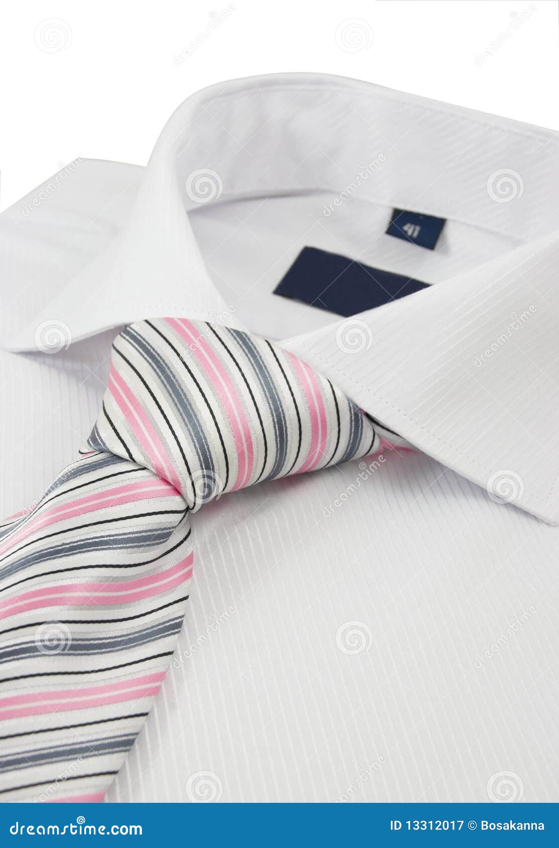 Camicia Con Una Cravatta a Strisce Immagine Stock - Immagine di ...