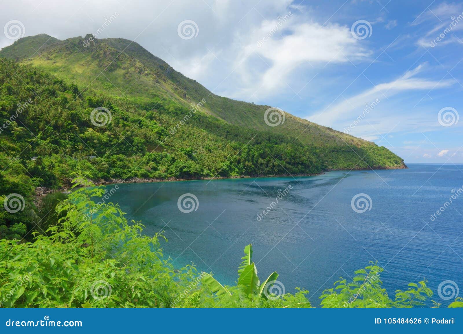 Camiguin volcano stock photo. Image of holiday, countryside - 105484626