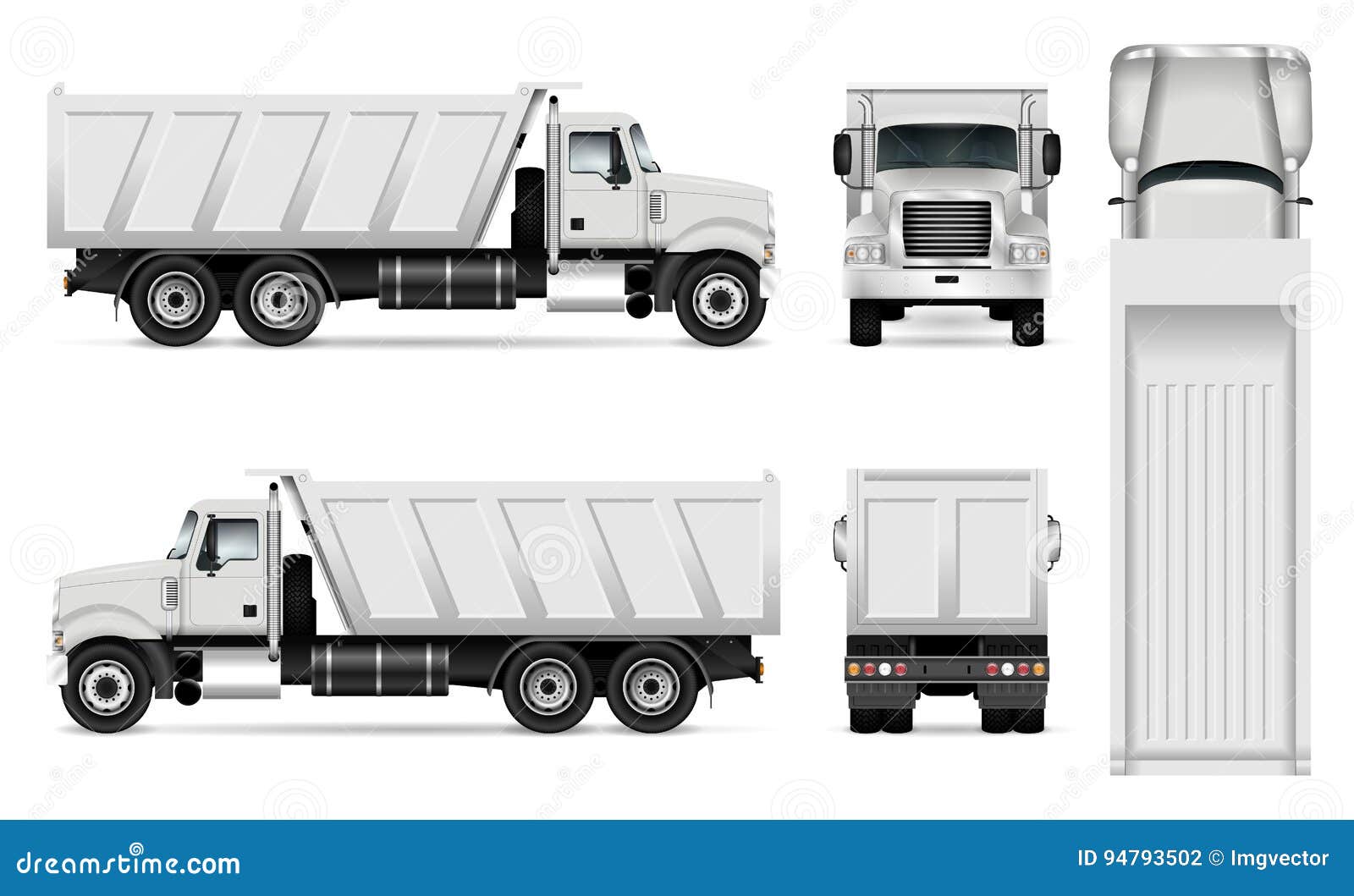 Caminhão Basculante Do Vetor Ilustração do Vetor - Ilustração de ...