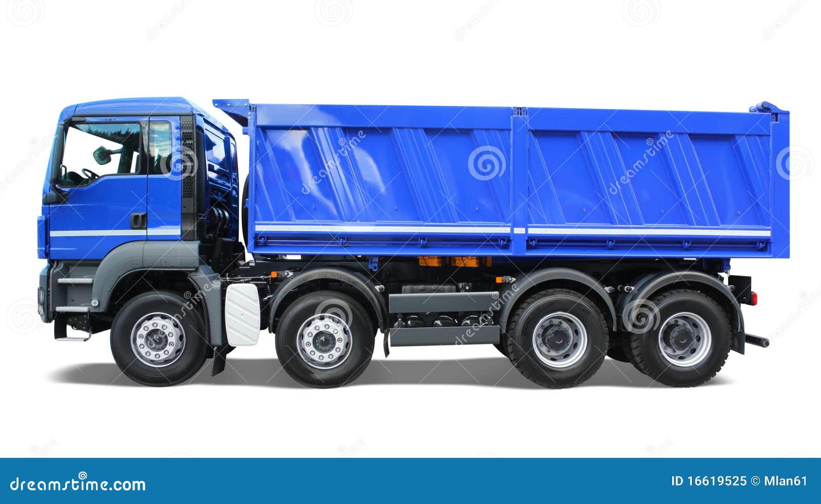 Camion à Benne Basculante Bleu Photo libre de droits - Image: 16619525