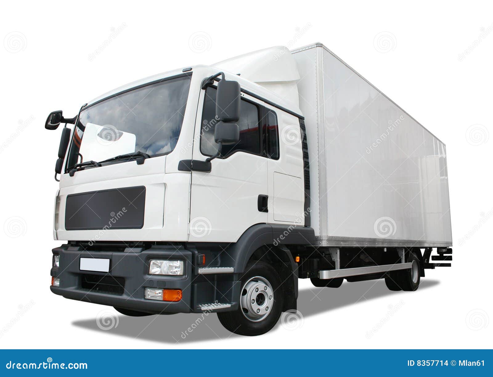 Camion de distribution photo stock. Image du fret, réfrigérateur - 8357714