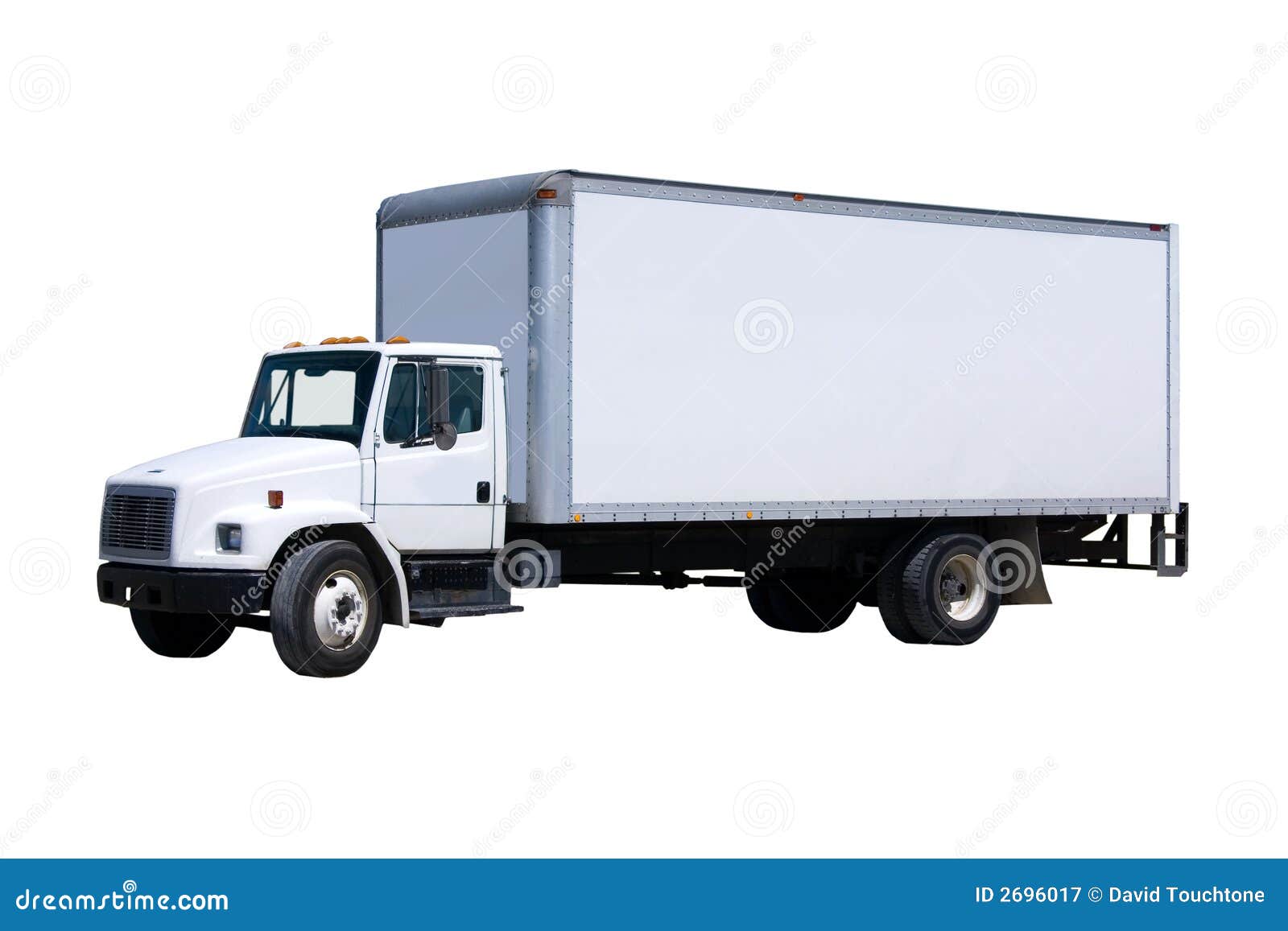 Camion De Distribution Blanc D'isolement Image stock - Image du camion ...