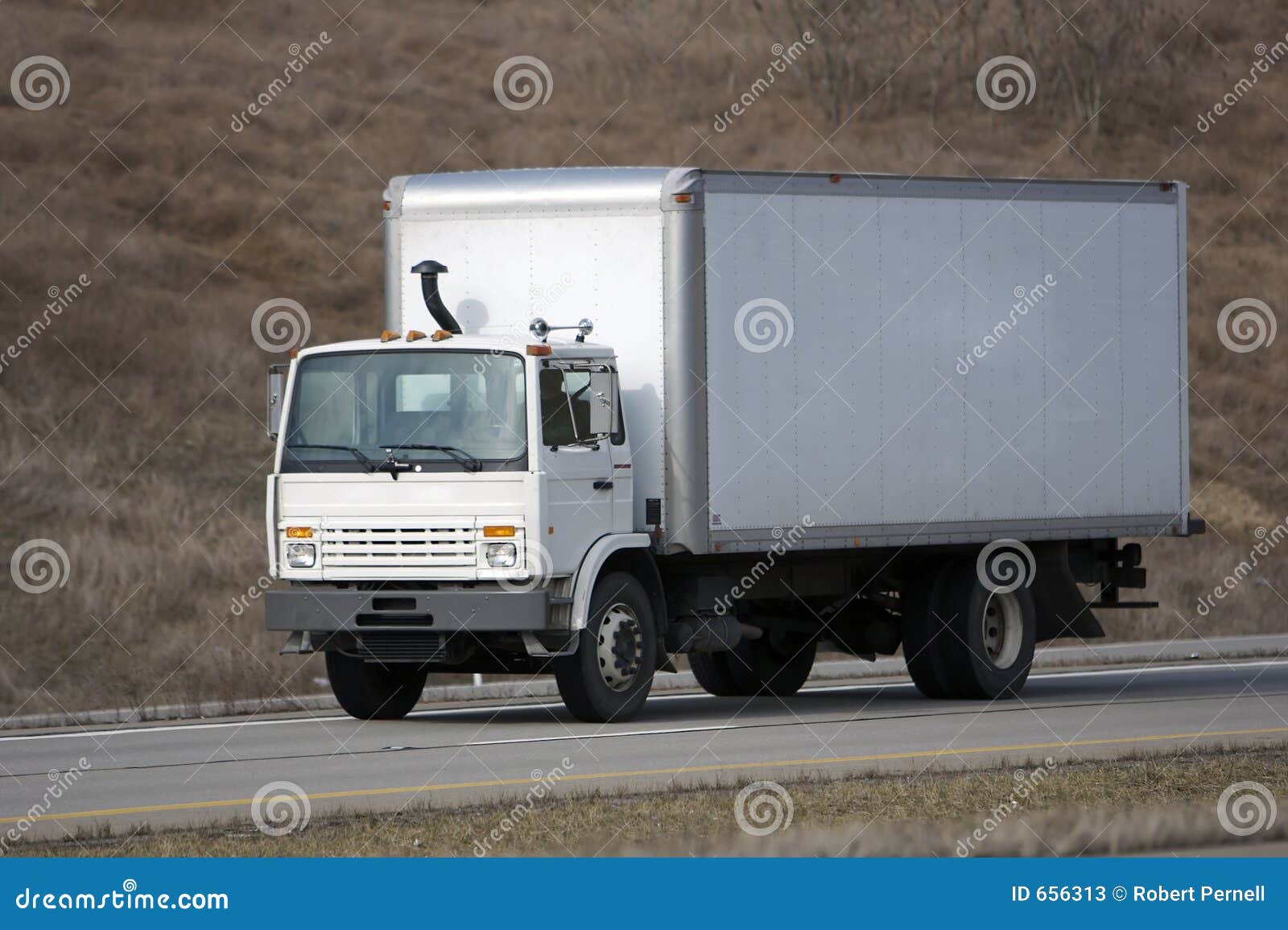 Camion De Distribution De Cadre Image stock - Image du lecteur, arrière ...