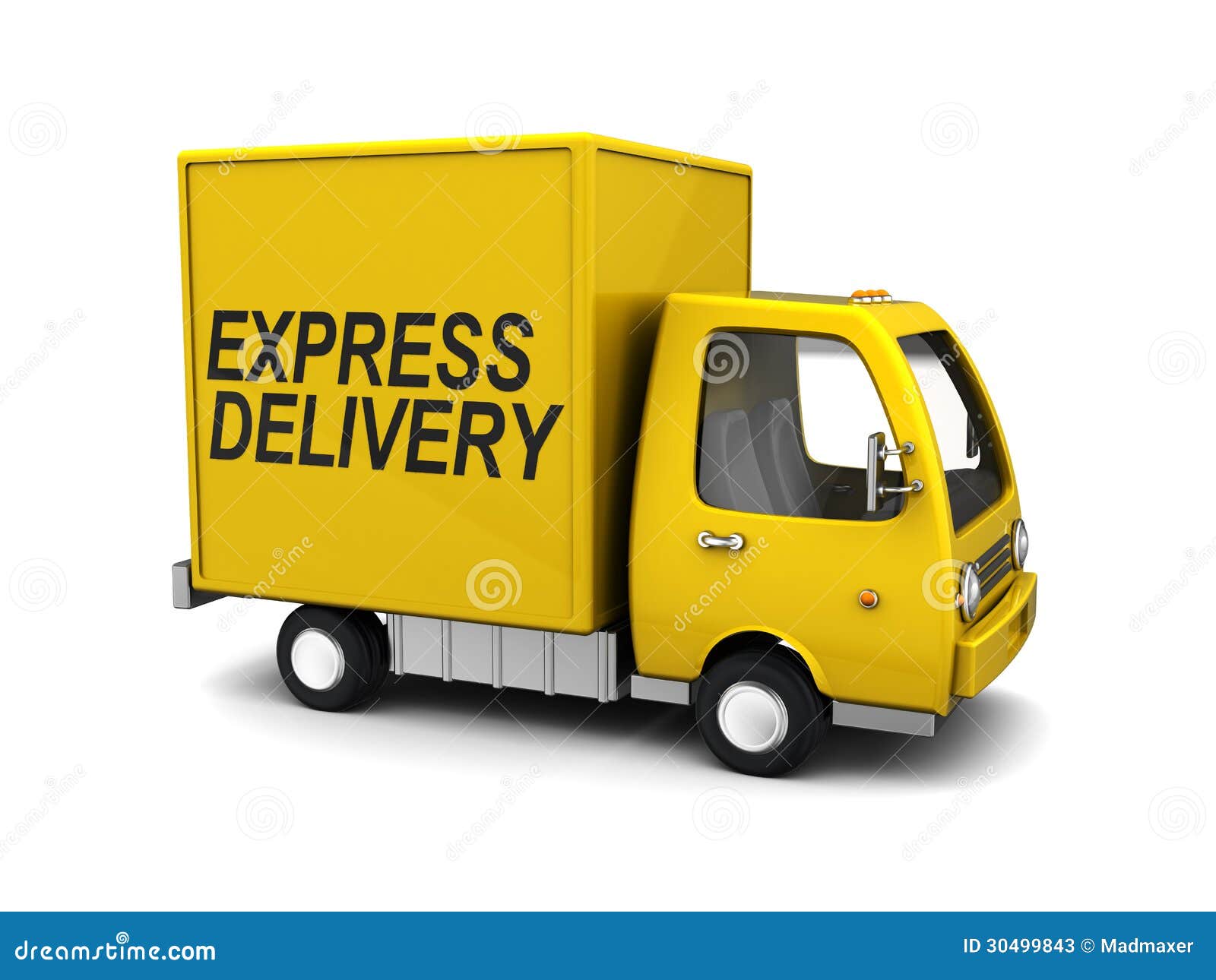 Camion De Livraison Express Illustration Stock - Illustration du cordon ...