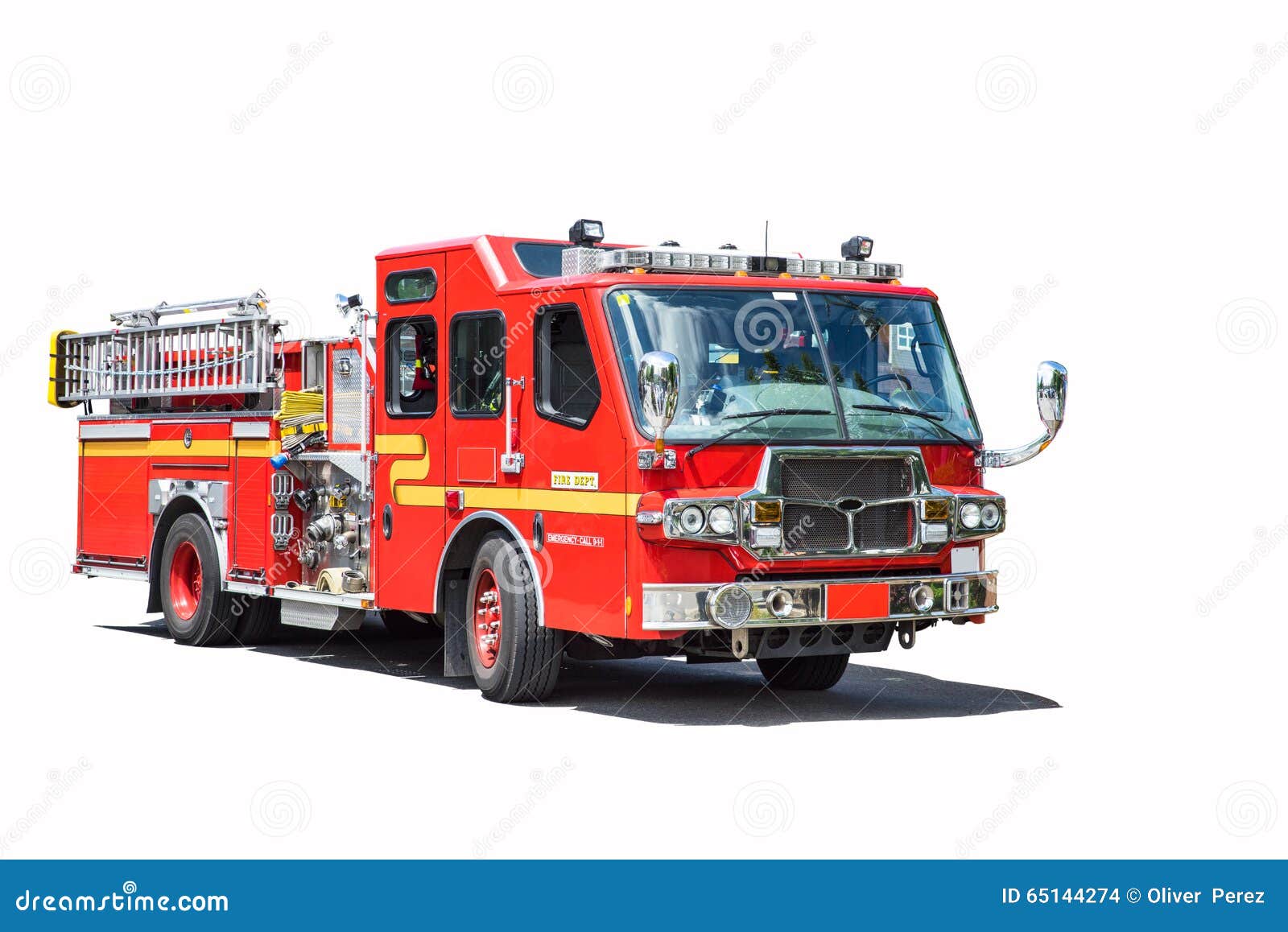 Camion De Pompiers Rouge D'isolement Photo stock - Image du infirmier ...