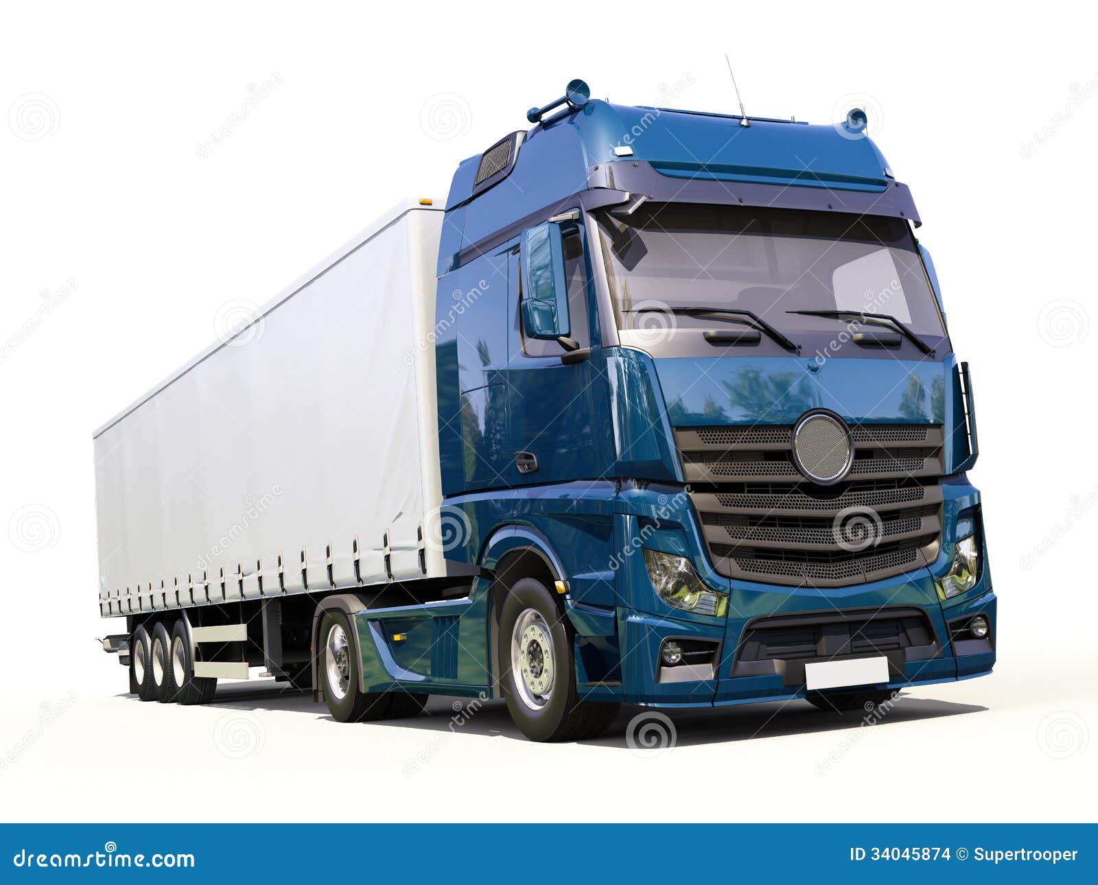 Camion de semi-remorque photo stock. Image du transport - 34045874