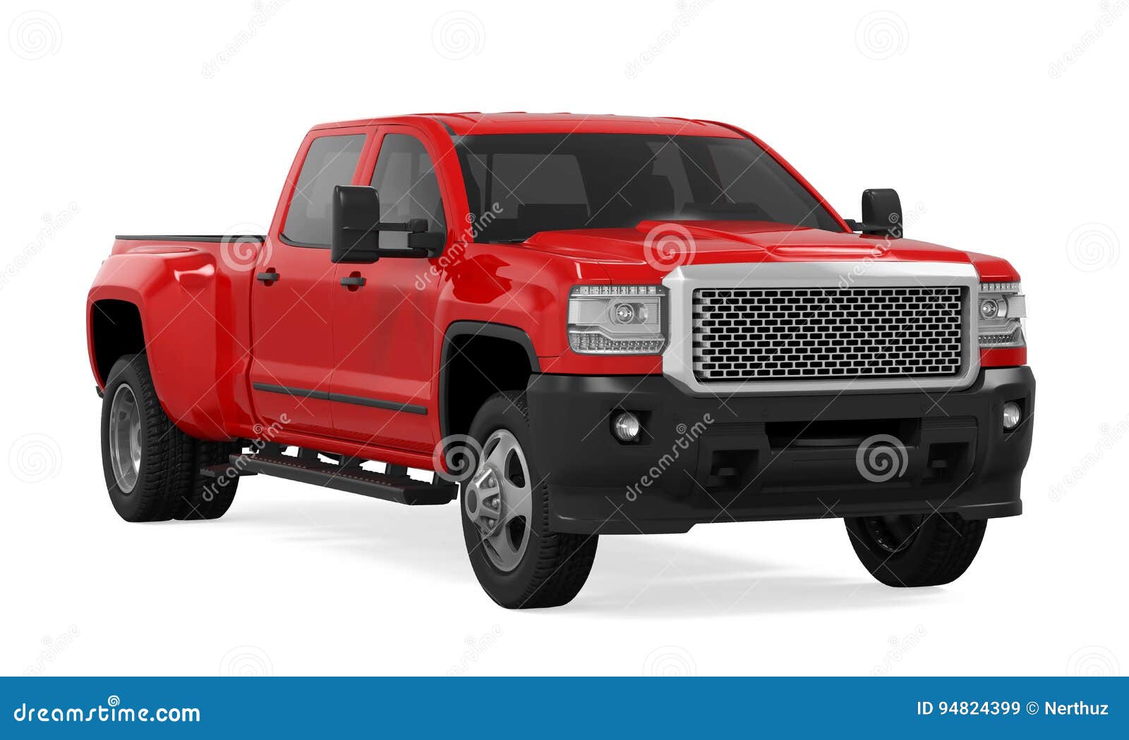 Camion Pick-up Rouge D'isolement Illustration Stock - Illustration du ...