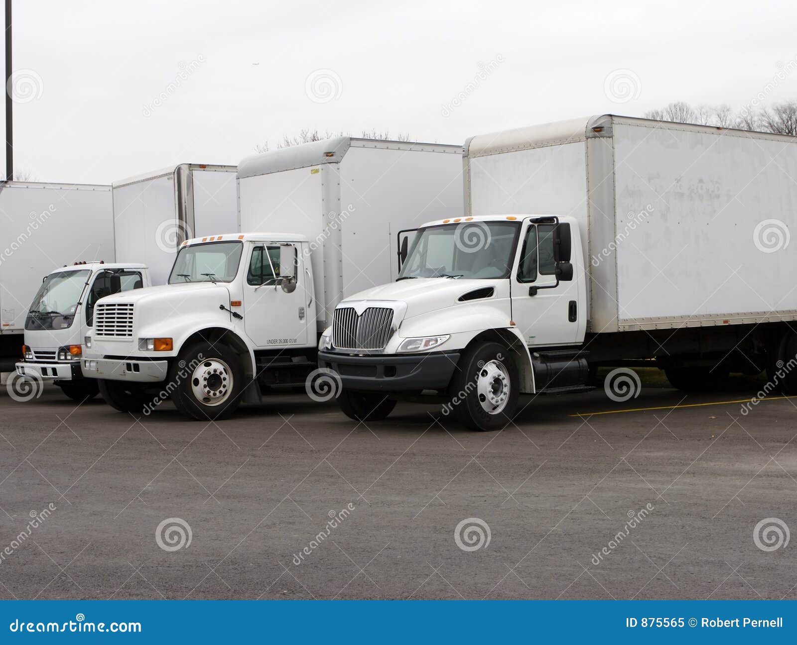 Camions de distribution image stock. Image du blanc, expédition - 875565