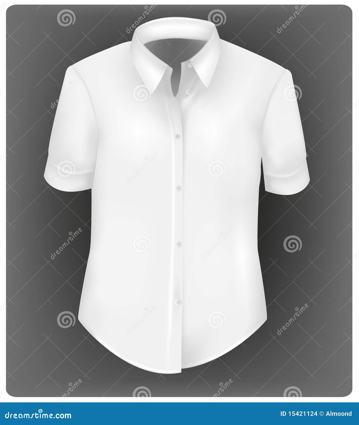 Camisa de polo blanca. ilustración del vector. Ilustración de ...