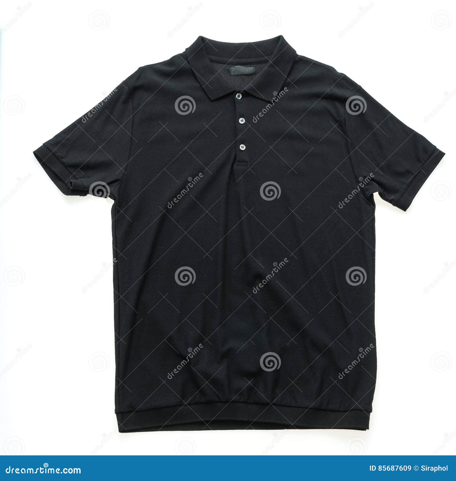 Camisa de polo negra imagen de archivo. Imagen de textil - 85687609