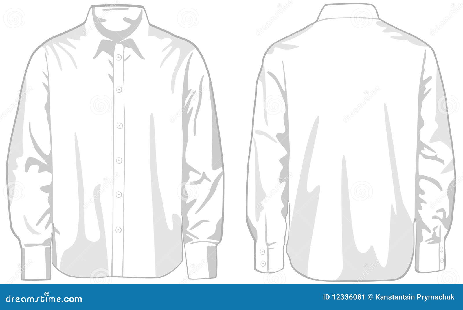 Camisa. Ilustración Del Vector Ilustración del Vector - Ilustración de ...