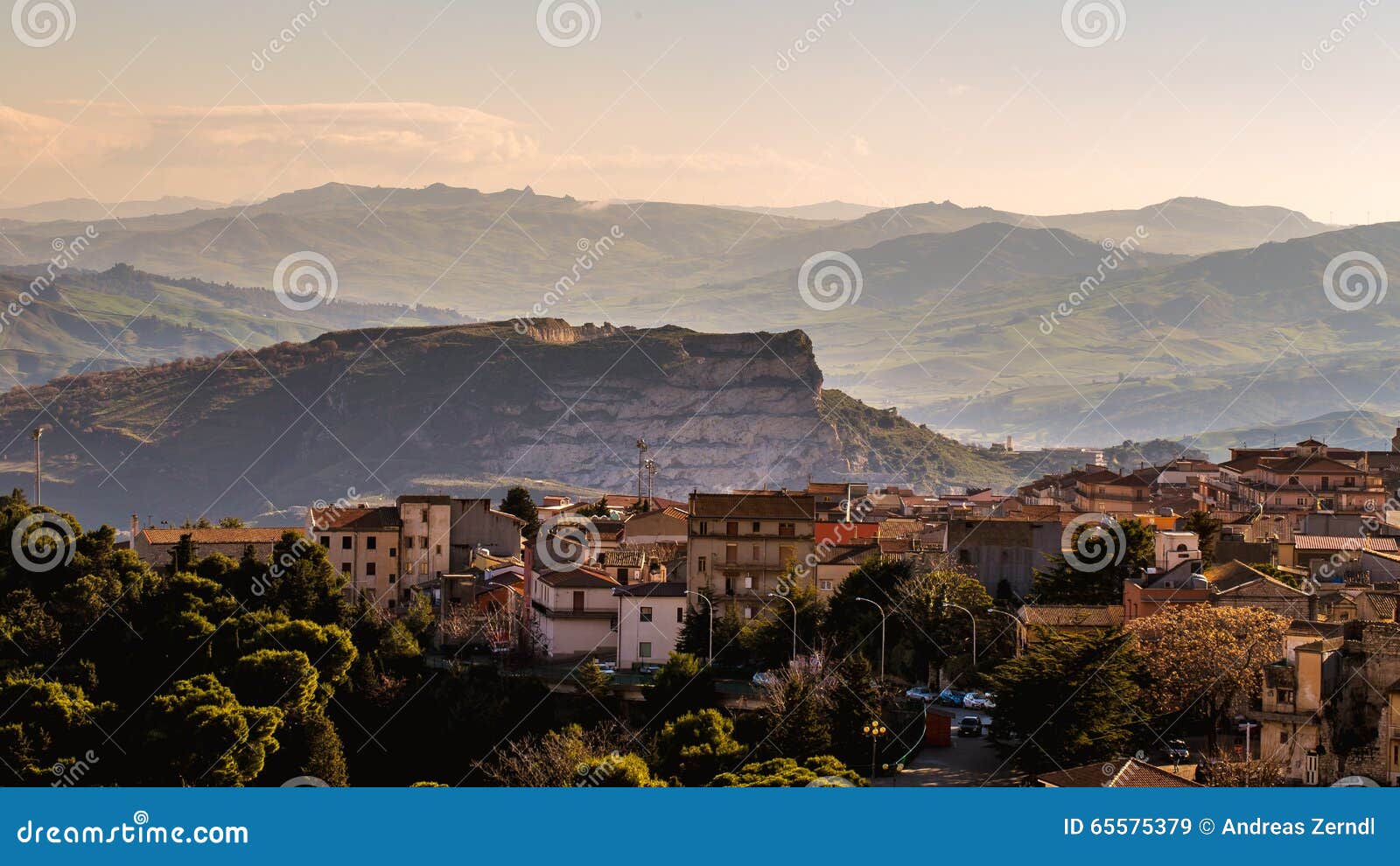 Cammarata, Sicily, Italy Landscape Stock Image - Image of italian ...