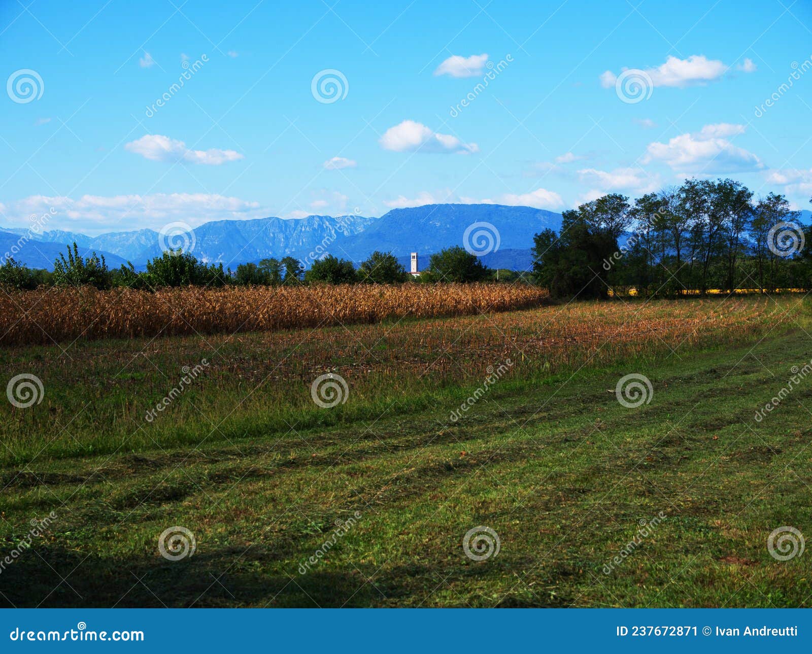 A Long Walk from Fagagna To San Daniele, Friuli, Italy Stock Image ...