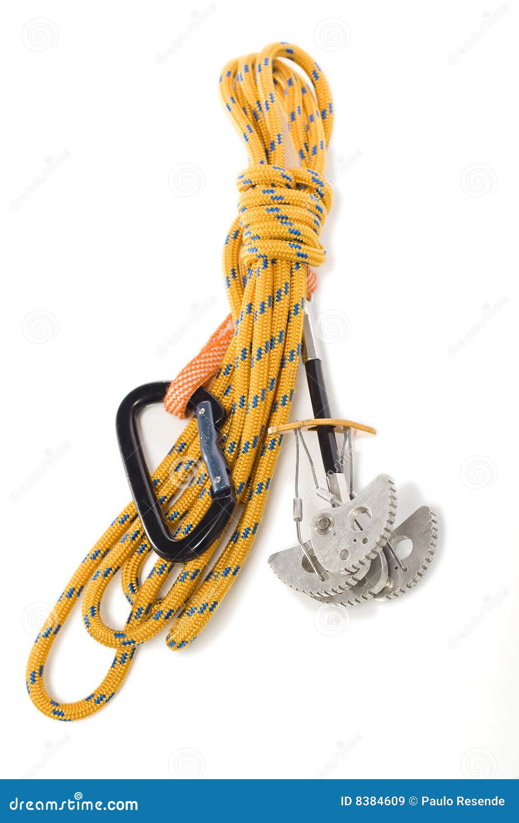 Camming Device and rope stock image. Image of extreme - 8384609