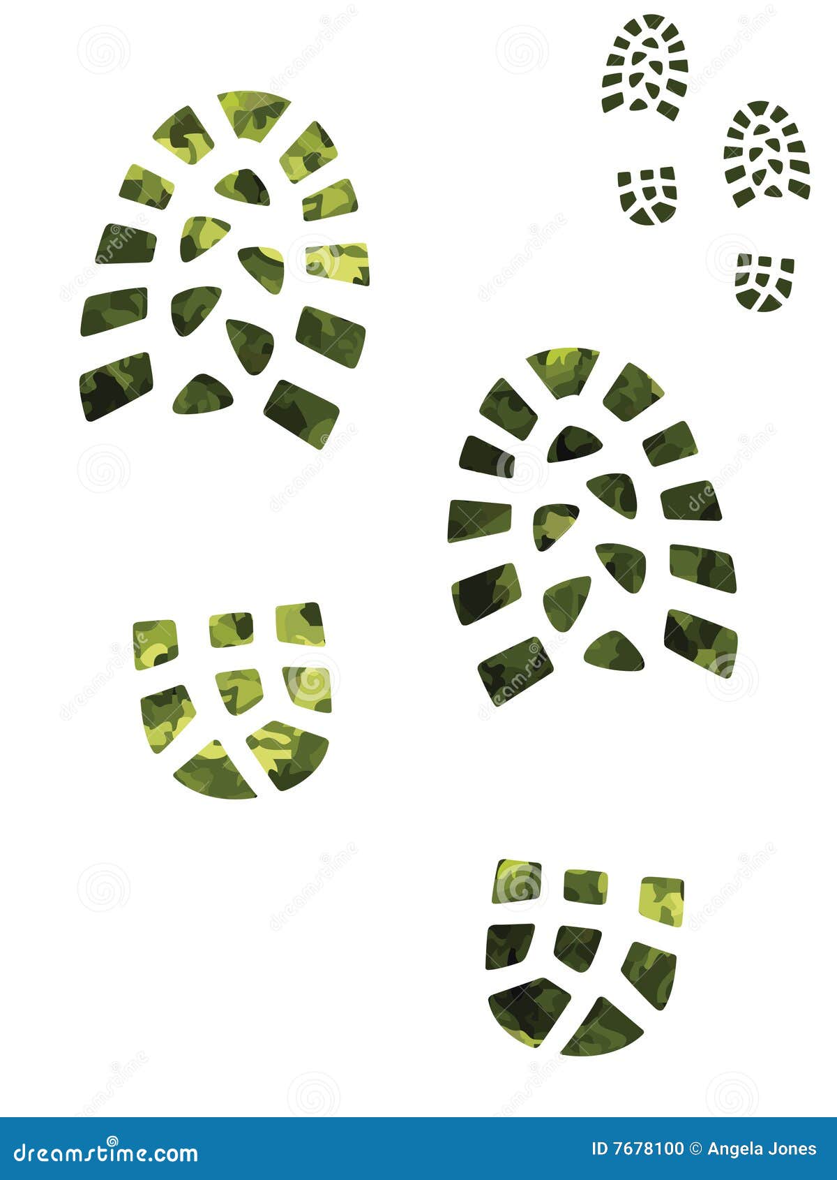 Boot Prints Vector Illustration | CartoonDealer.com #5979694