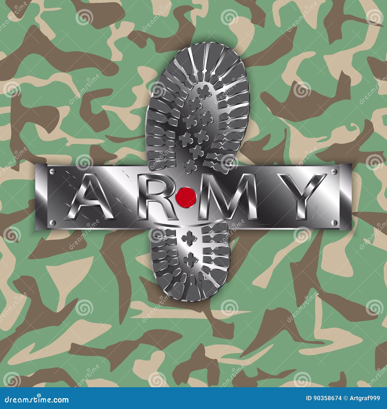 3D Camouflage Army Word Stock Photo | CartoonDealer.com #133493574