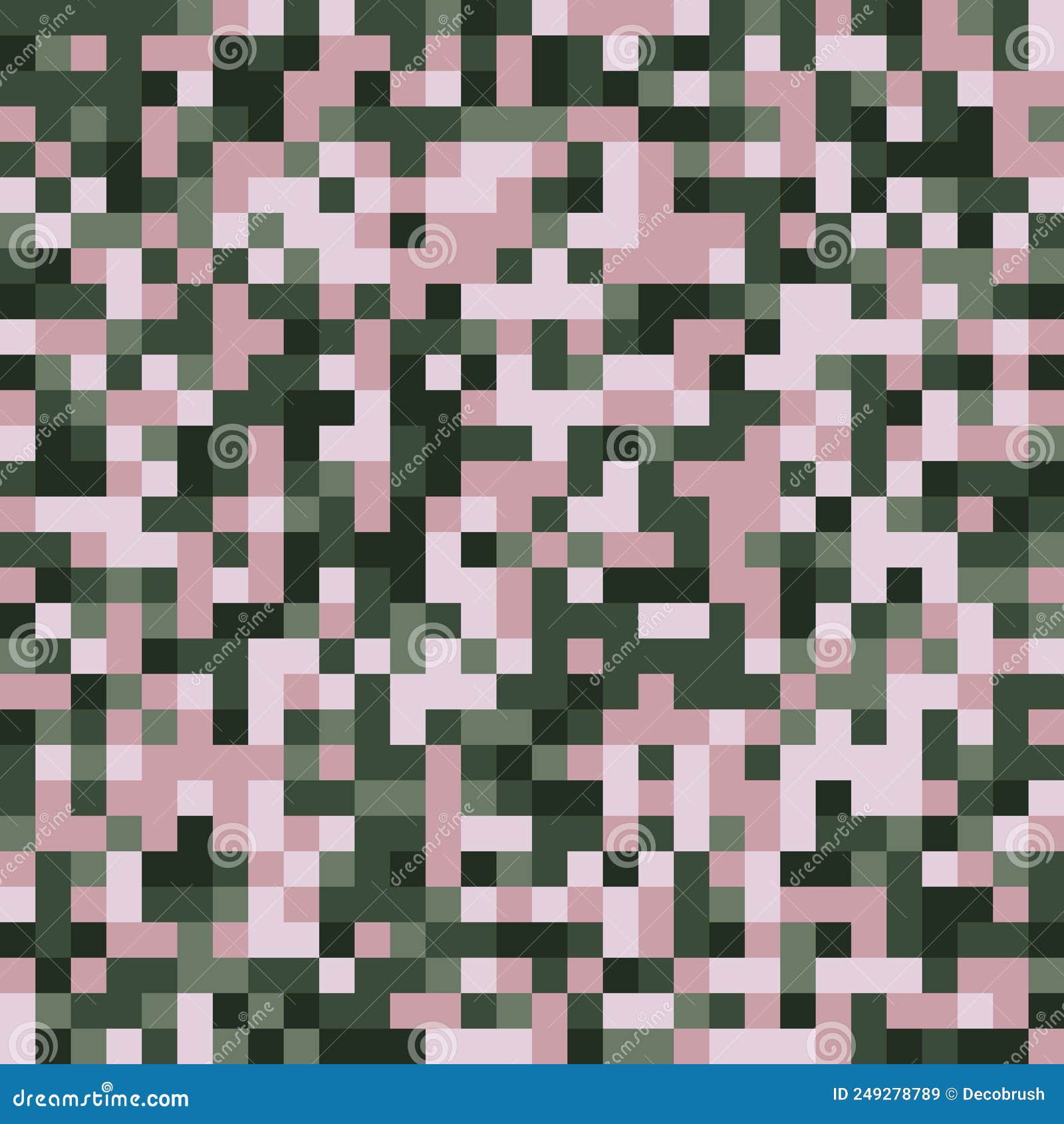 Camouflage Background, Pixel Seamless Pattern Vector Illustration Stock ...