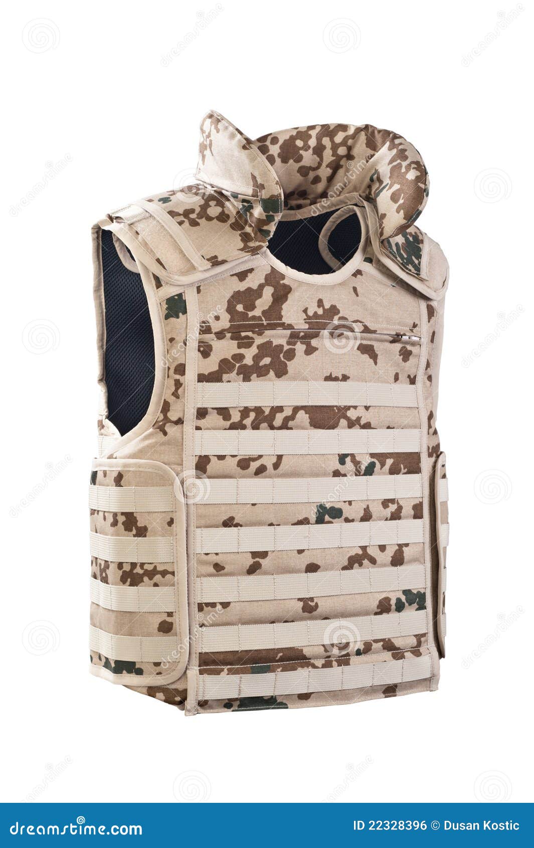 Camouflage Bulletproof Vest Stock Photo - Image of beige, merchandise ...