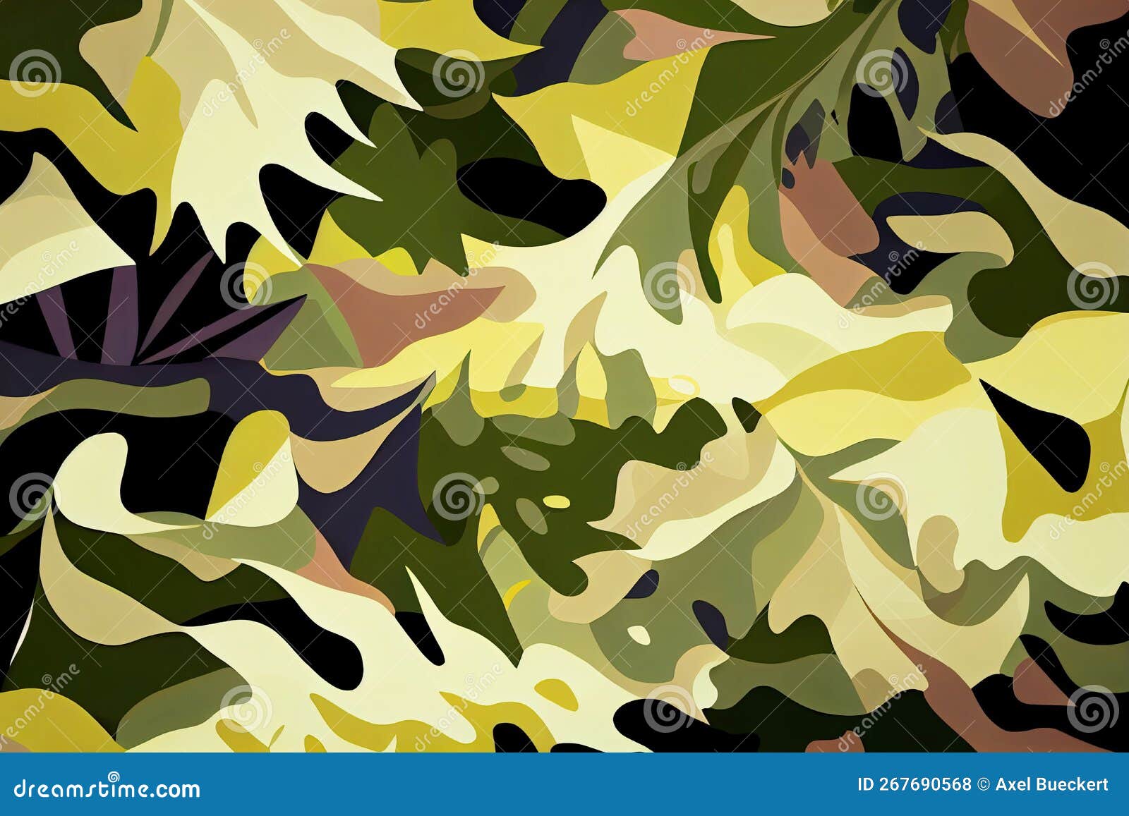 Camouflage or Camo Color Background with Abstract Leaf or Jungle ...