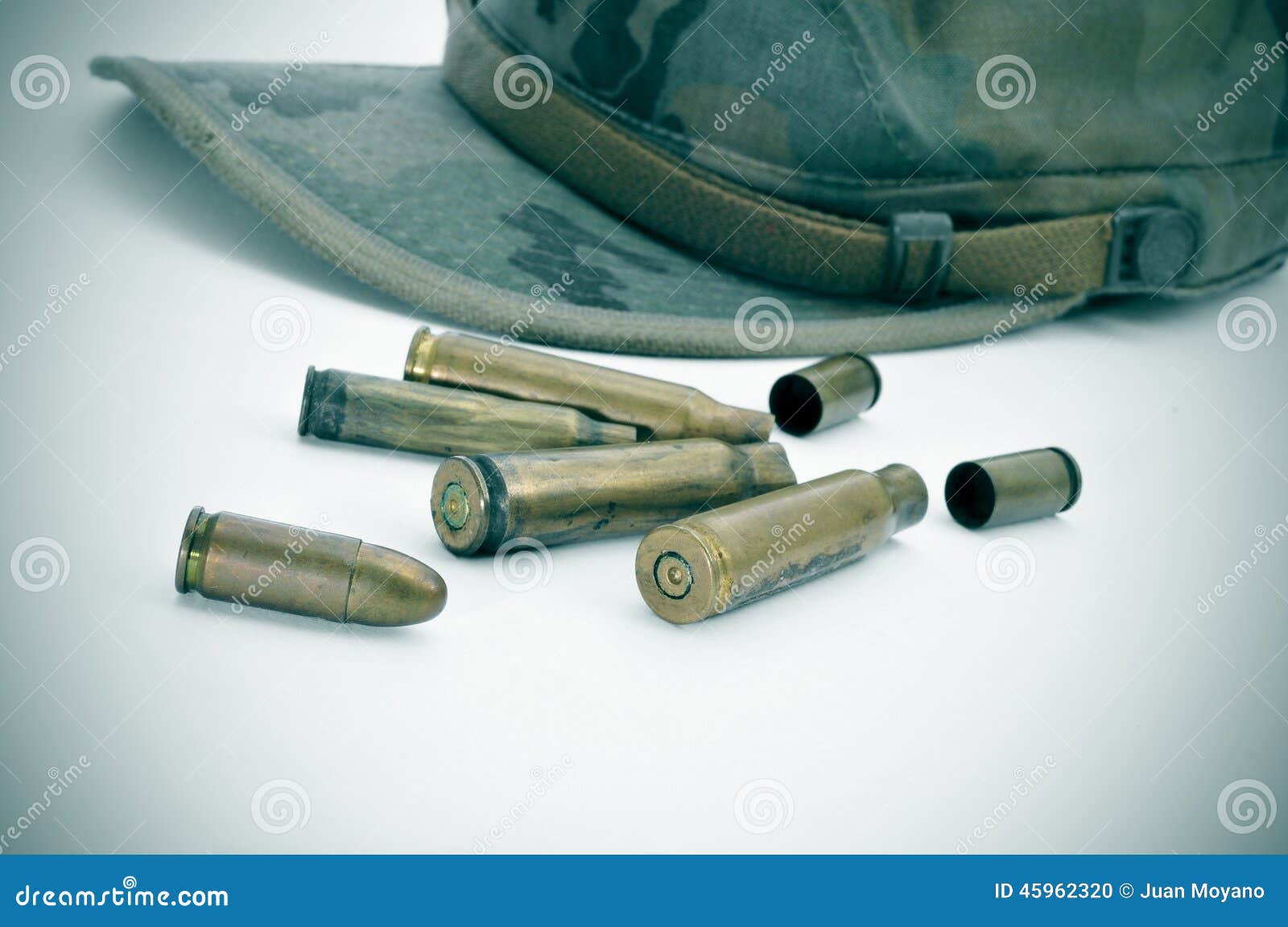 Old Bullets And Bullet Cases - Various Calibre Shells Royalty-Free ...