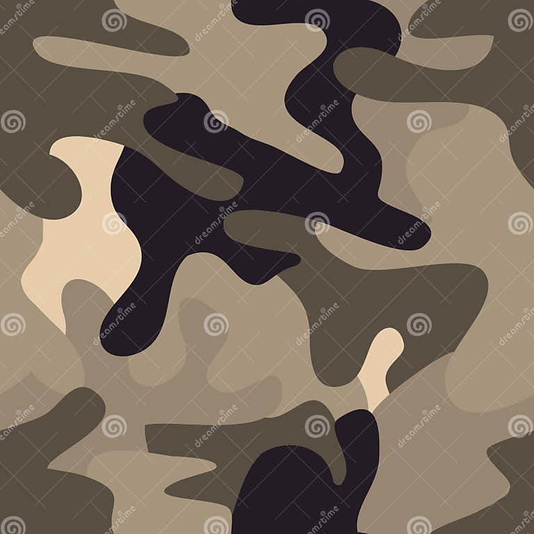 Camouflage Commando Army Seamless Pattern. Stock Vector - Illustration ...