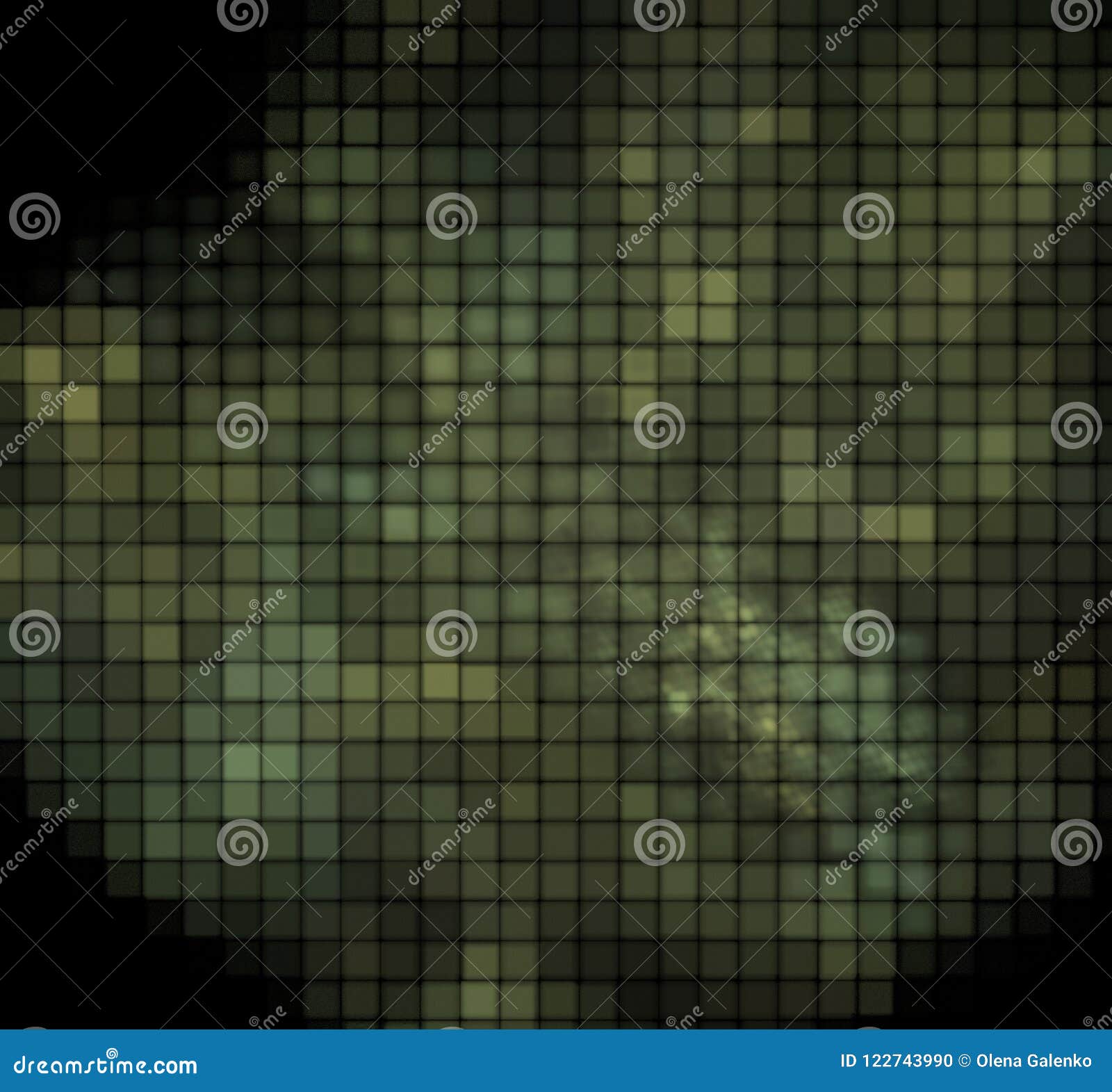 Camouflage Grid Pixel on a Black Background. Stock Illustration ...