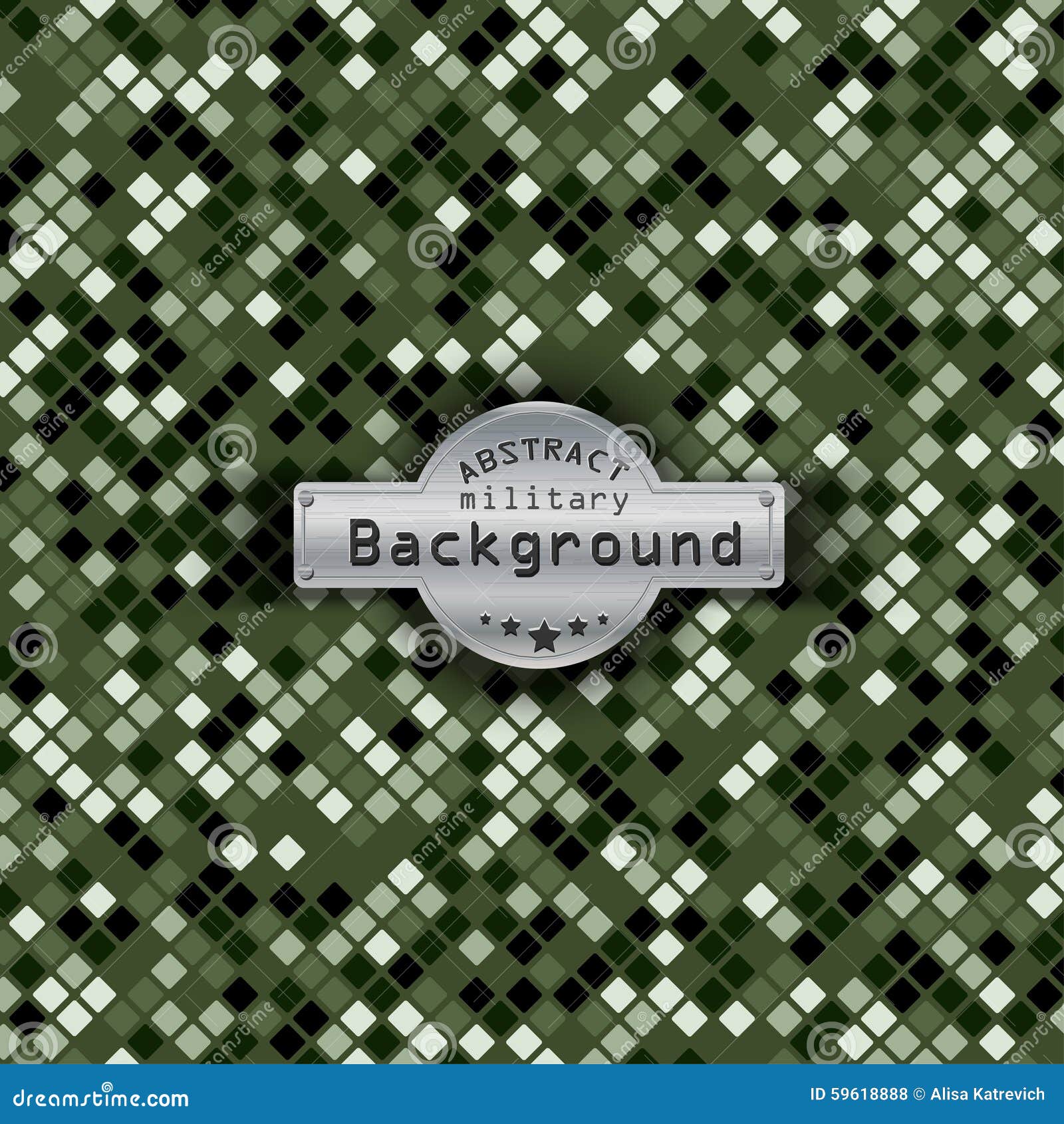 Camouflage Military Pattern Square Background Stock Vector ...