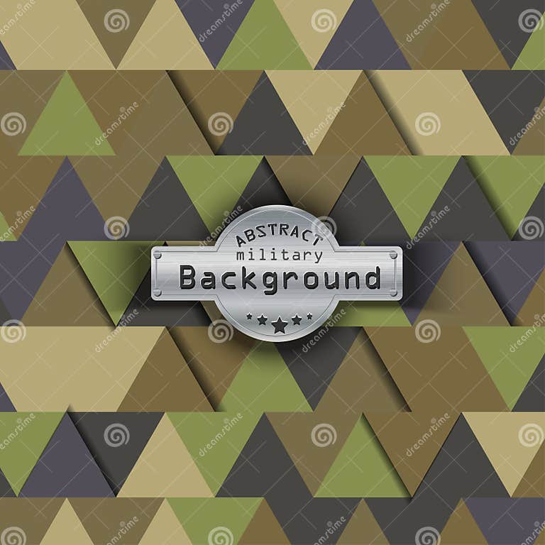 Camouflage Military Triangle Pattern Background Stock Vector ...