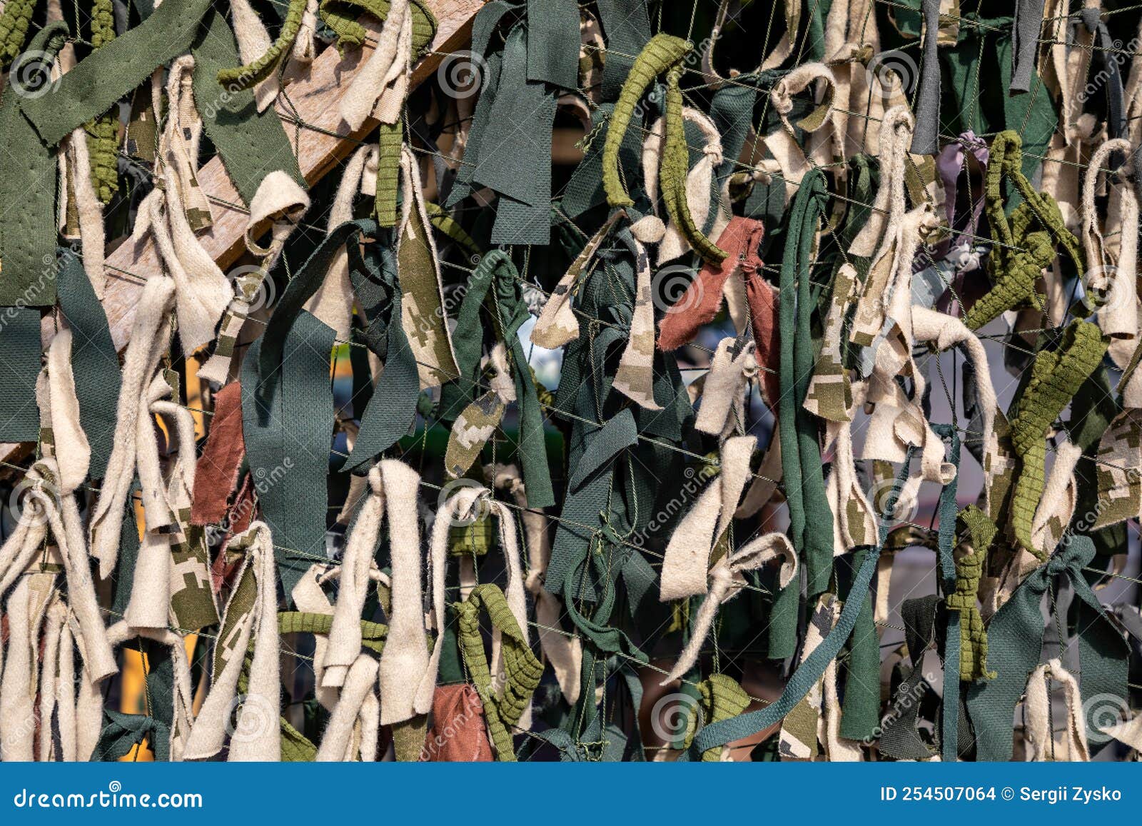 Camouflage Net for the Protection of Military Equipment in War Stock ...