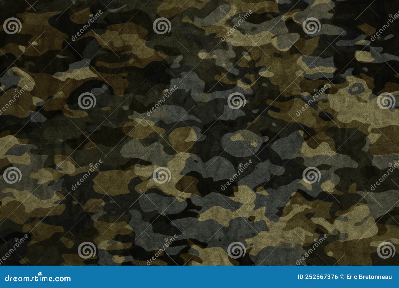 Realistic Camouflage Seamless Pattern. Hunting Camo For Cloth, Weapons ...