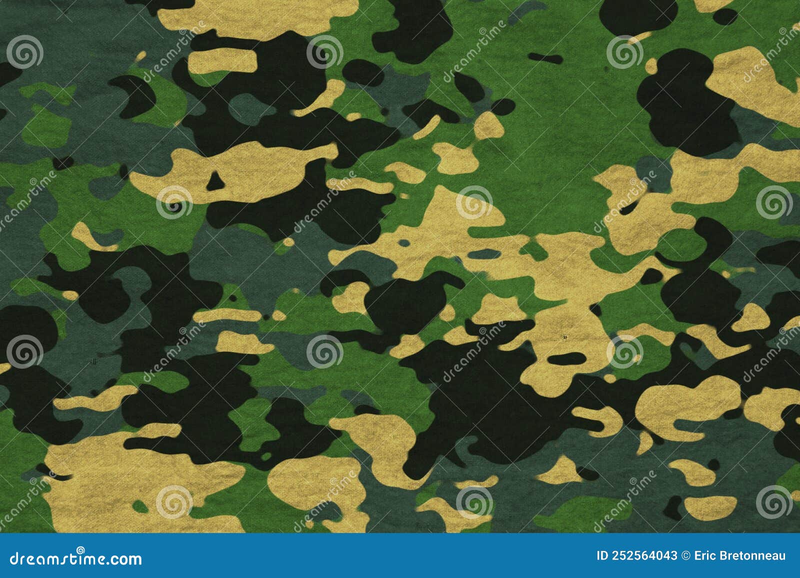 Realistic Camouflage Seamless Pattern. Hunting Camo For Cloth, Weapons ...