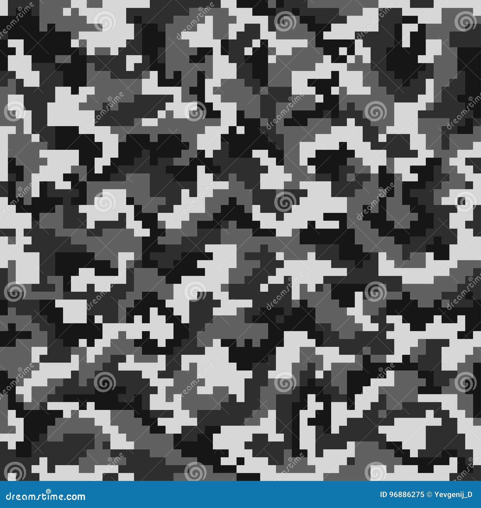 Camouflage Pattern. Digital Camouflage Seamless Pattern Stock Vector ...