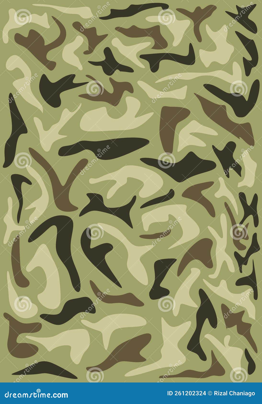 Camouflage Pattern, Pattern with Fish and Water, Military Seamless ...