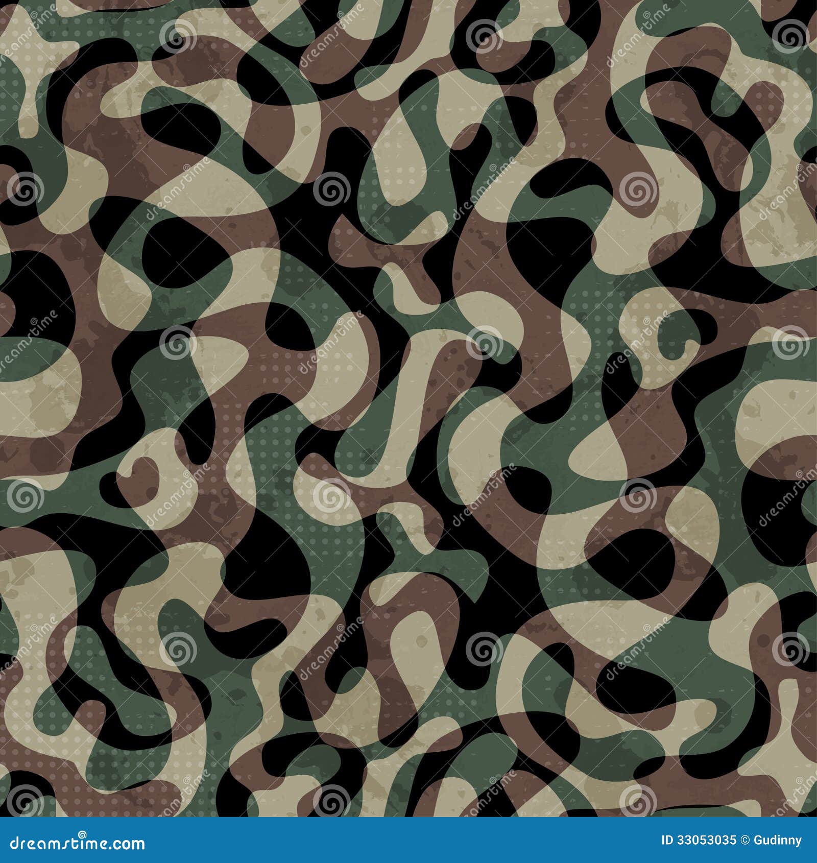 Camouflage Seamless Pattern with Grunge Effect Stock Vector ...
