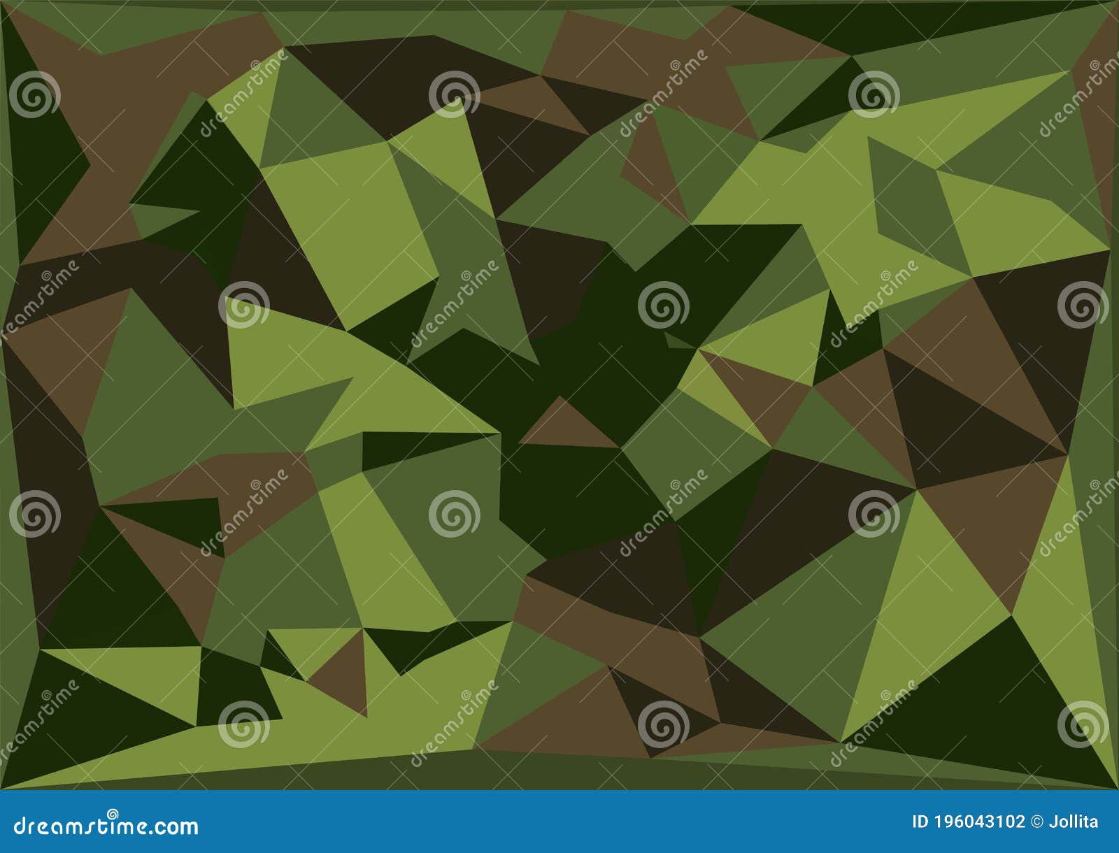 Camouflage Triangle Pattern. Vector Grunge Illustration. Military ...