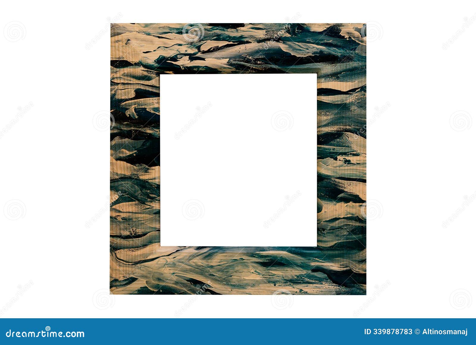 Camouflage Wide Broad Thick Wooden Frame Template Overlay Isolated ...