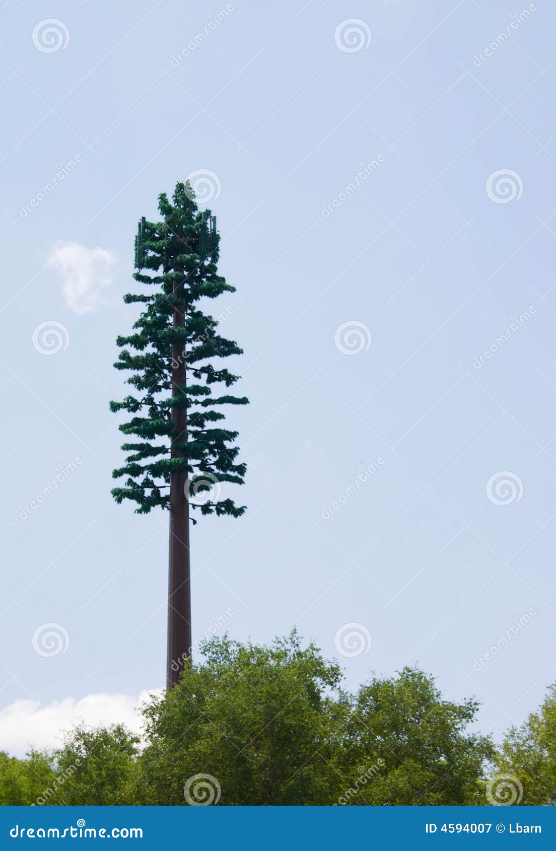 Camouflaged Cell Phone Tower Stock Image - Image of technology ...