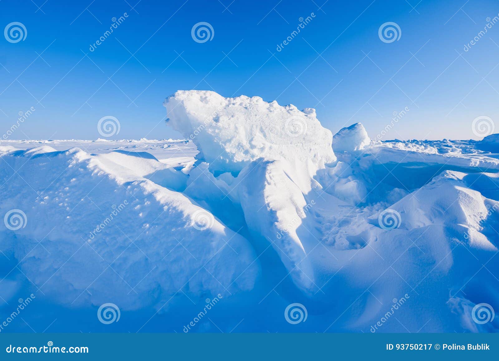 Camp Barneo at the North Pole Snow Plain Snow Cube Pattern Snowflakes ...