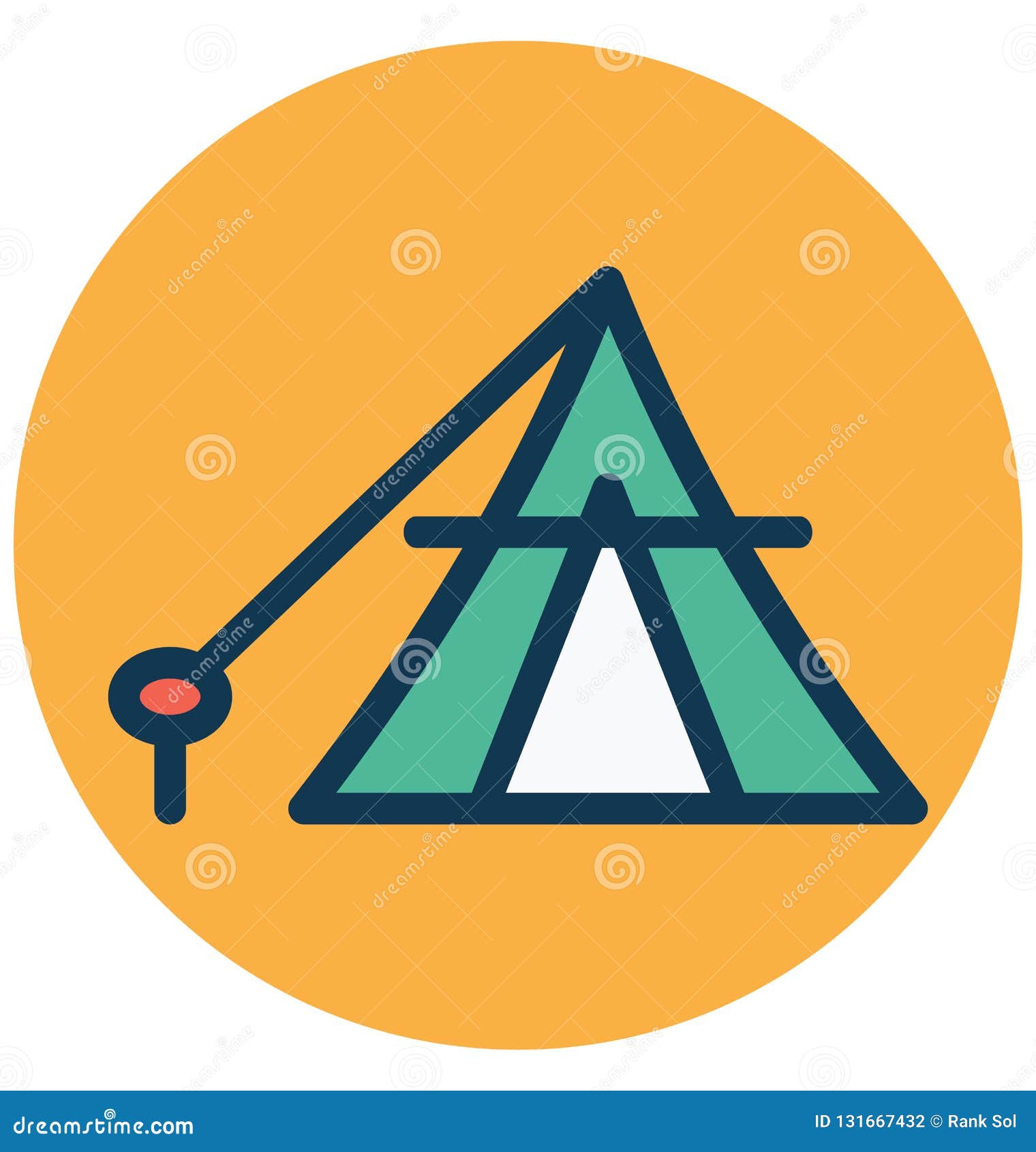 Camp, Camping Isolated Vector Icon that Can Easily Modify or Edit Stock ...