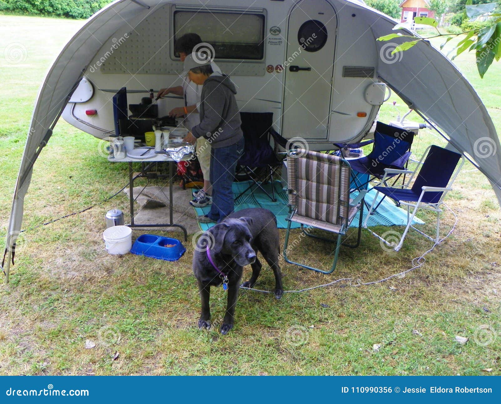 Camp Cooking In The Field On Open Fire - A Big Pan With Vegtables And ...