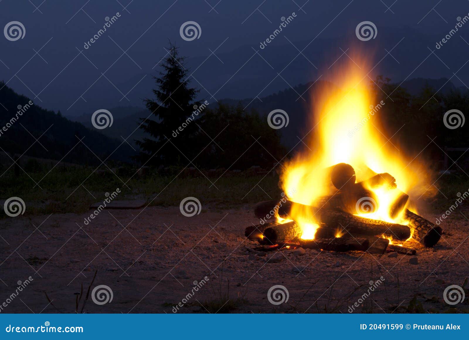 Camp fire stock image. Image of camp, barbecue, ignite - 20491599