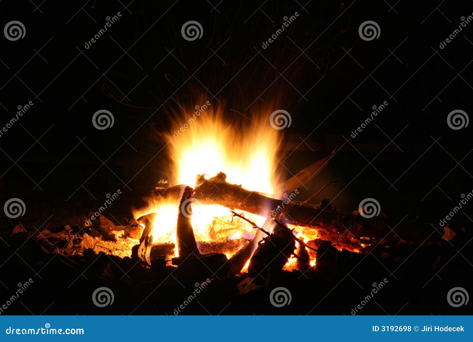 Camp-fire stock photo. Image of camp, fire, burn, balefire - 3192698