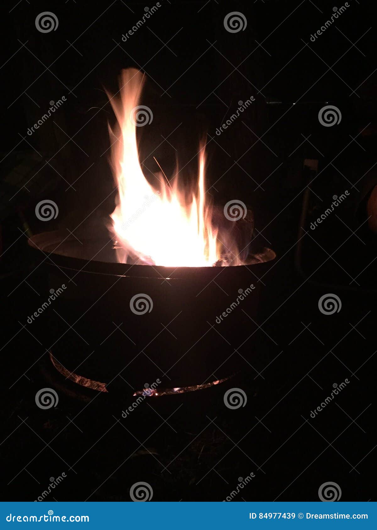 Camp fire stock image. Image of blue, sunset, warm, beautiful - 84977439